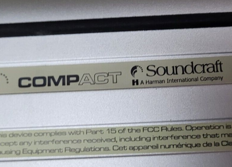 Soundcraft Compact 4 Analog Mixer with User Guide and Power Cable | eBay