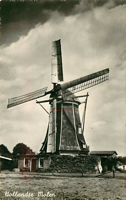 RPPC Postcard Antique Windmill Winterswijk Netherlands Stichting Molen ...