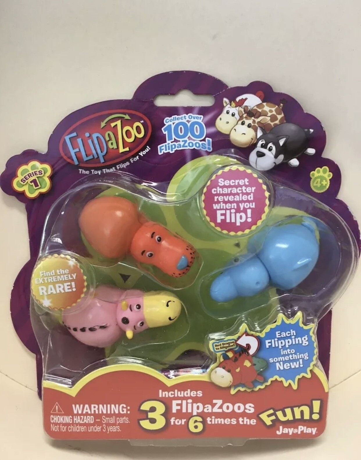 FlipaZoo 3 Pack Series 1 Collectible Mini Figures JayPlay FlipaZoo See ...