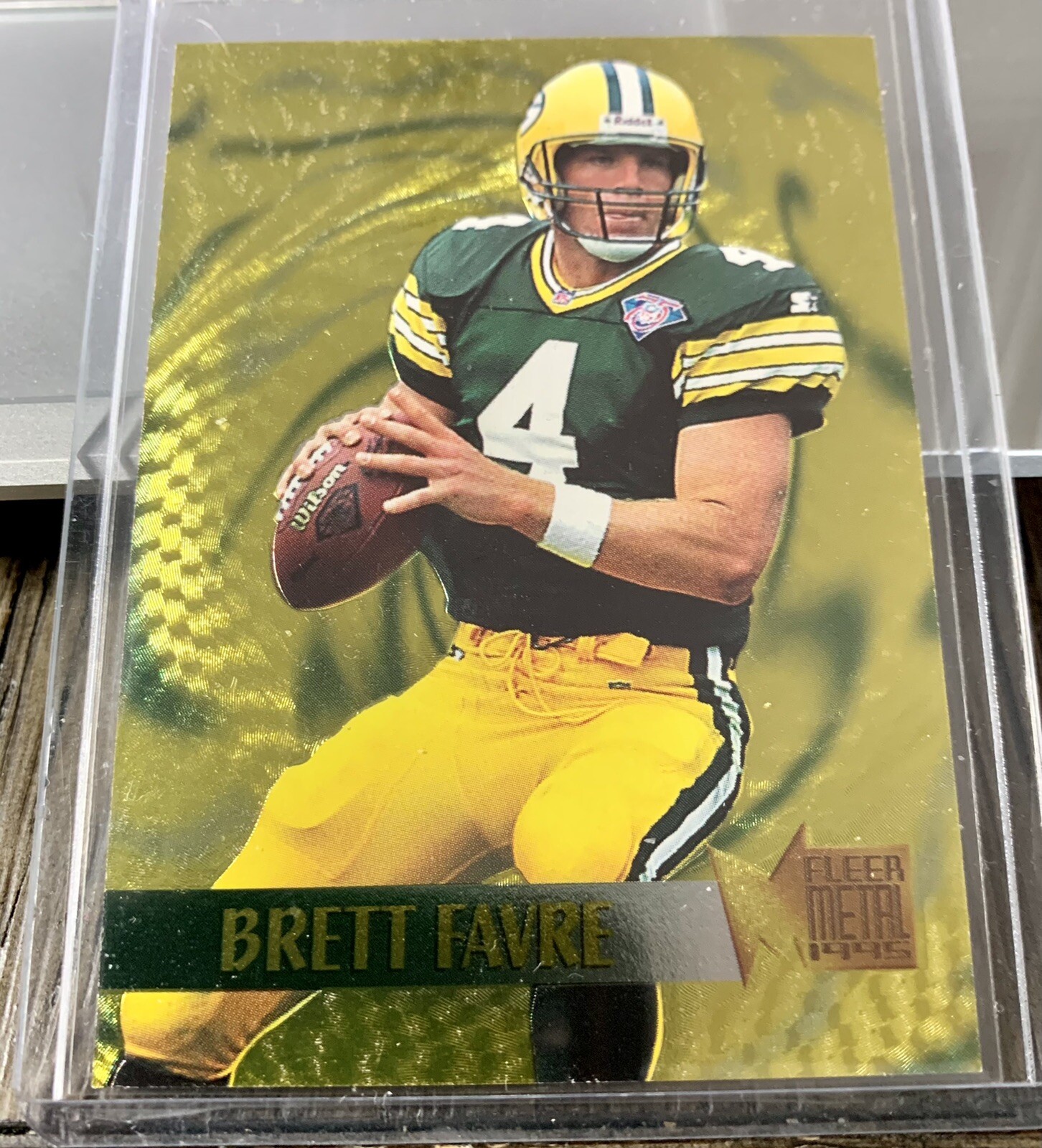 1995 Fleer Metal Gold Blaster Insert Card Brett Favre #6 OF 18 Green ...