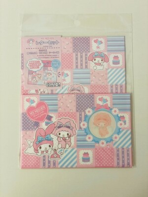Sanrio 2021 My Melody Stationery Set/8 Writing papers/4 Envs/4 Stickers ...