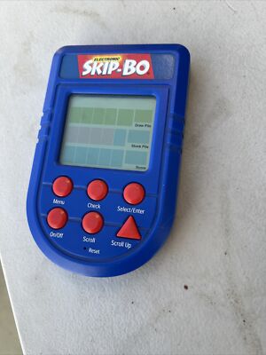 Vintage Skip-Bo Electronic Handheld Game Portable Mattel 2002 Rare ...