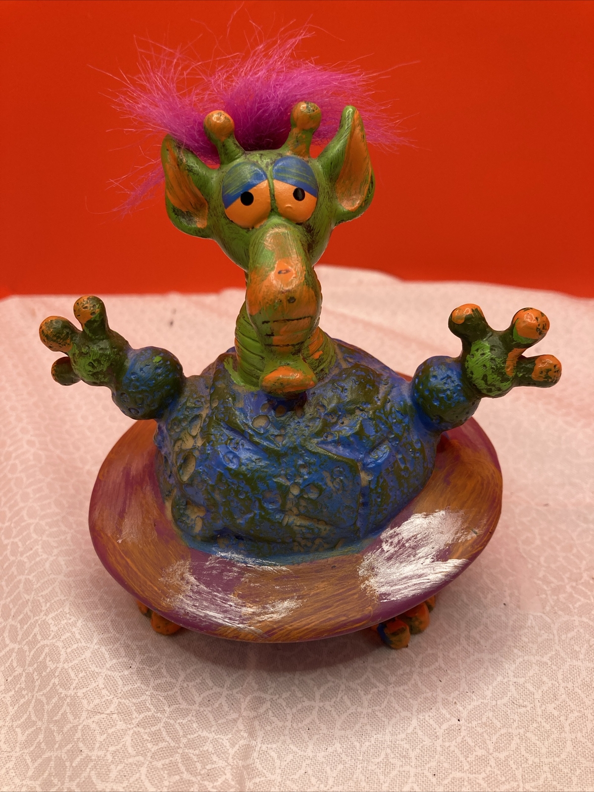 THREE-FINGERED SNORKBLAT COSMIC CRITTER - 4" Russ Troll Doll - Very ...