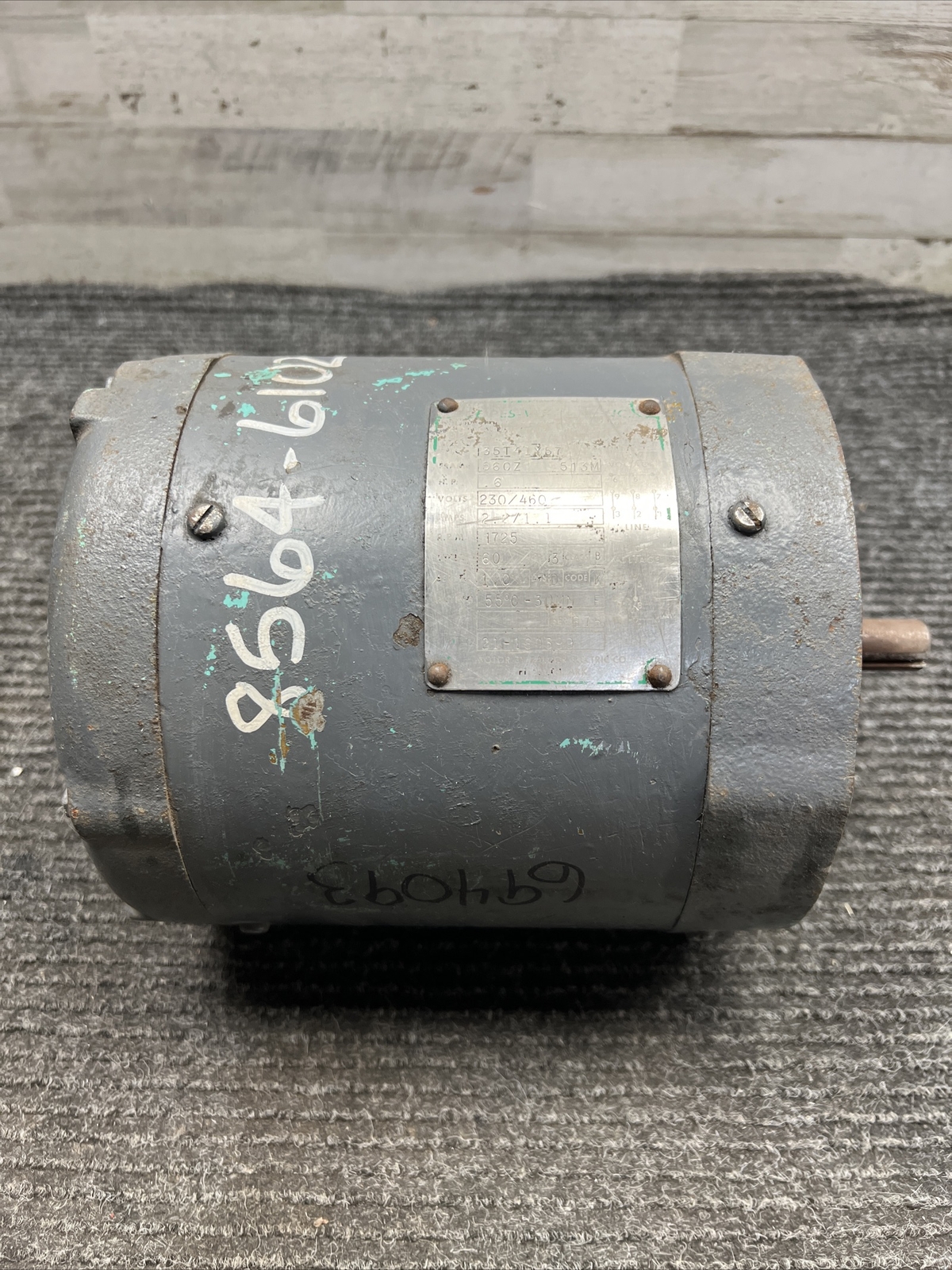 Copes Vulcan 35T41Y57 Ac Motor 56cz 3ph 0.6hp 1725rpm 230/460v-ac for ...