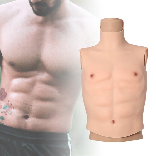 IMI Fake Chest Muscle Suit Silicone Vest Enhancer Crossdresser ...