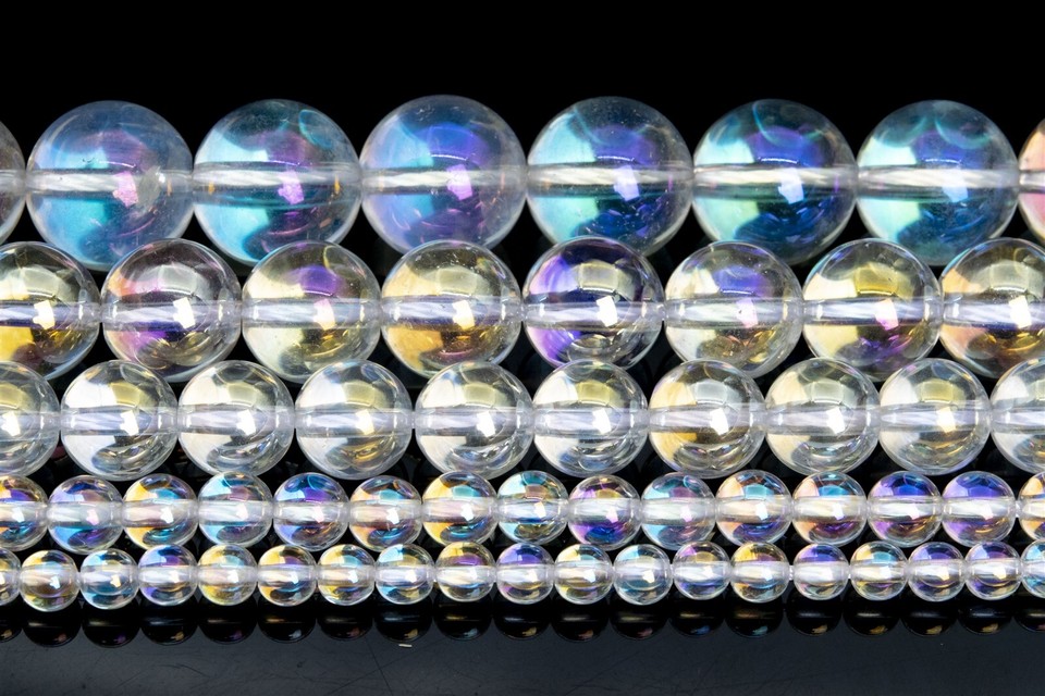 Rainbow Crystal Quartz Beads Grade AAA Round Gemstone Loose Beads 4/6/8 ...