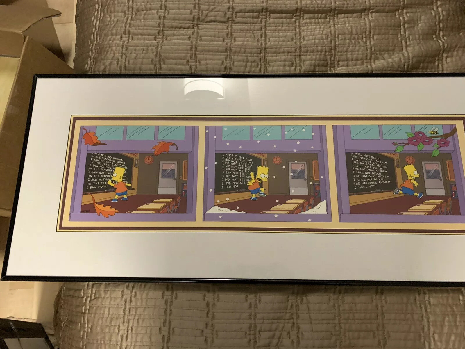 Simpsons Sequence of Bart writing on the board | eBay
