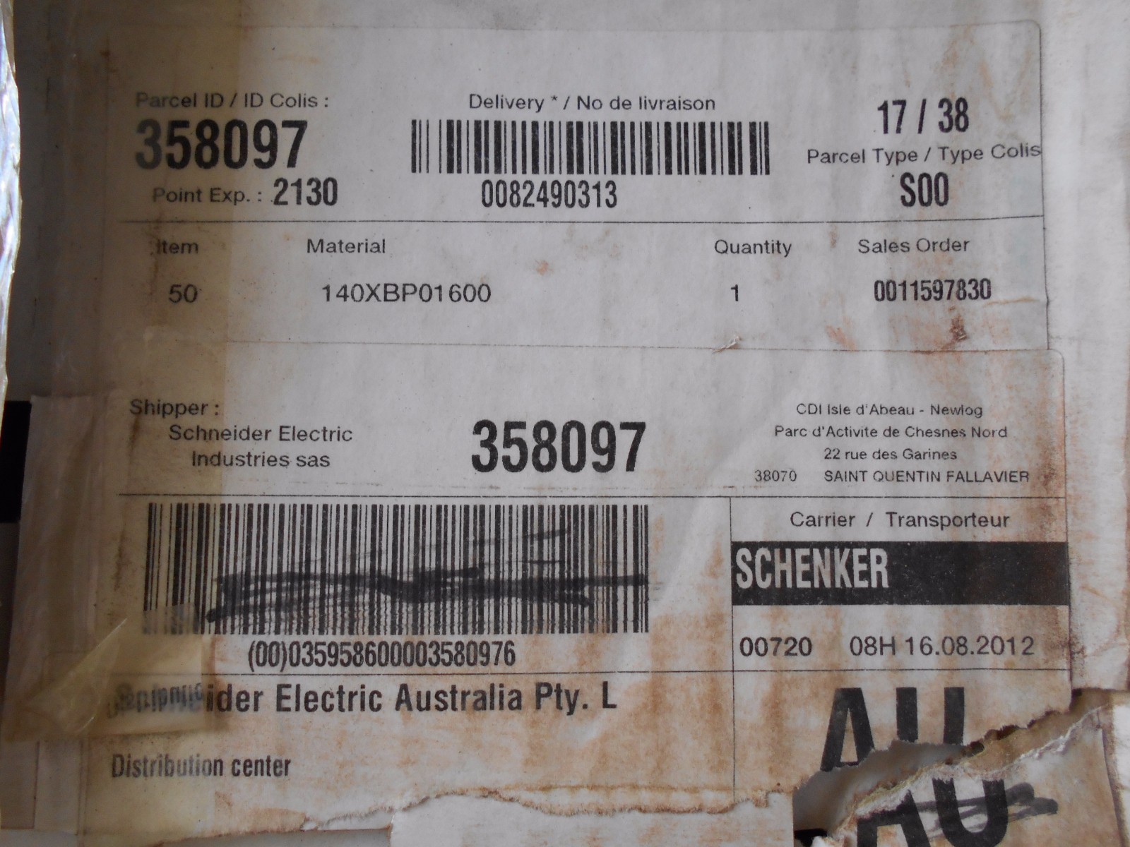 NEW SCHNEIDER 140XBP01600 MODICON QUANTUM RACK BACKPLANE 16 SLOTS ...