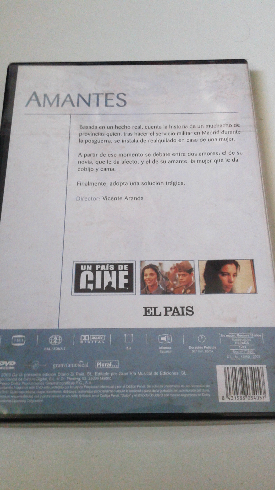 DVD " Lovers Like New Vincent Aranda Victoria April Jorge Sanz Maribel ...