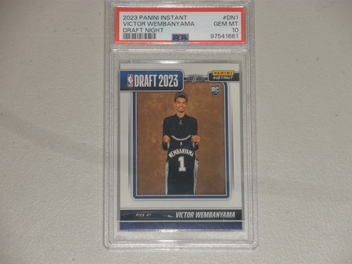 2023 Panini Instant Draft Night #1 Victor Wembanyama RC PSA 10 GEM MINT ...