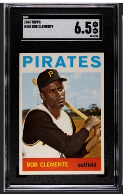 ROBERTO CLEMENTE 1964 TOPPS SGC 6.5 ! *JUST GRADED ! *DEAD CENTERED ...