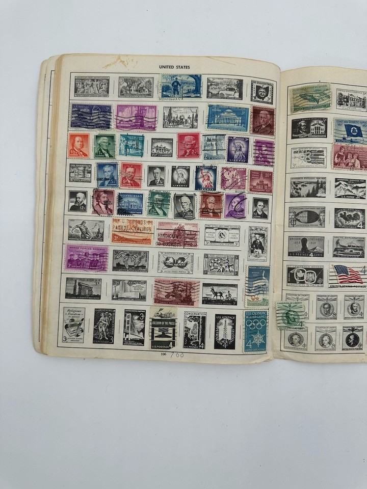 1960 The Explorer Stamp Album - 100’s of Stamps - Early US | eBay
