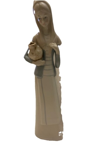 Girl with Jug figurine Vintage porcelain made by Imcor 10 1/2 inches | eBay