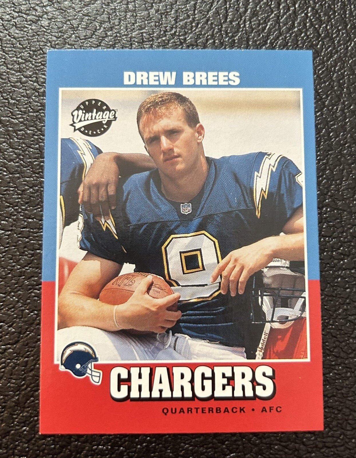 Drew Brees 2001 Upper Deck Vintage ROOKIE Card RC #251 Chargers Saints ...
