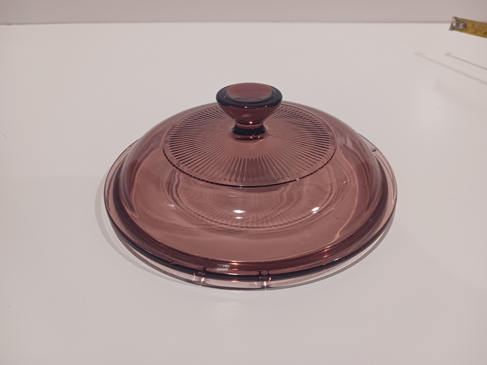 Pyrex Vision Ware Replacement LID 6 inch V1C Cranberry Glass V1C Lid ...