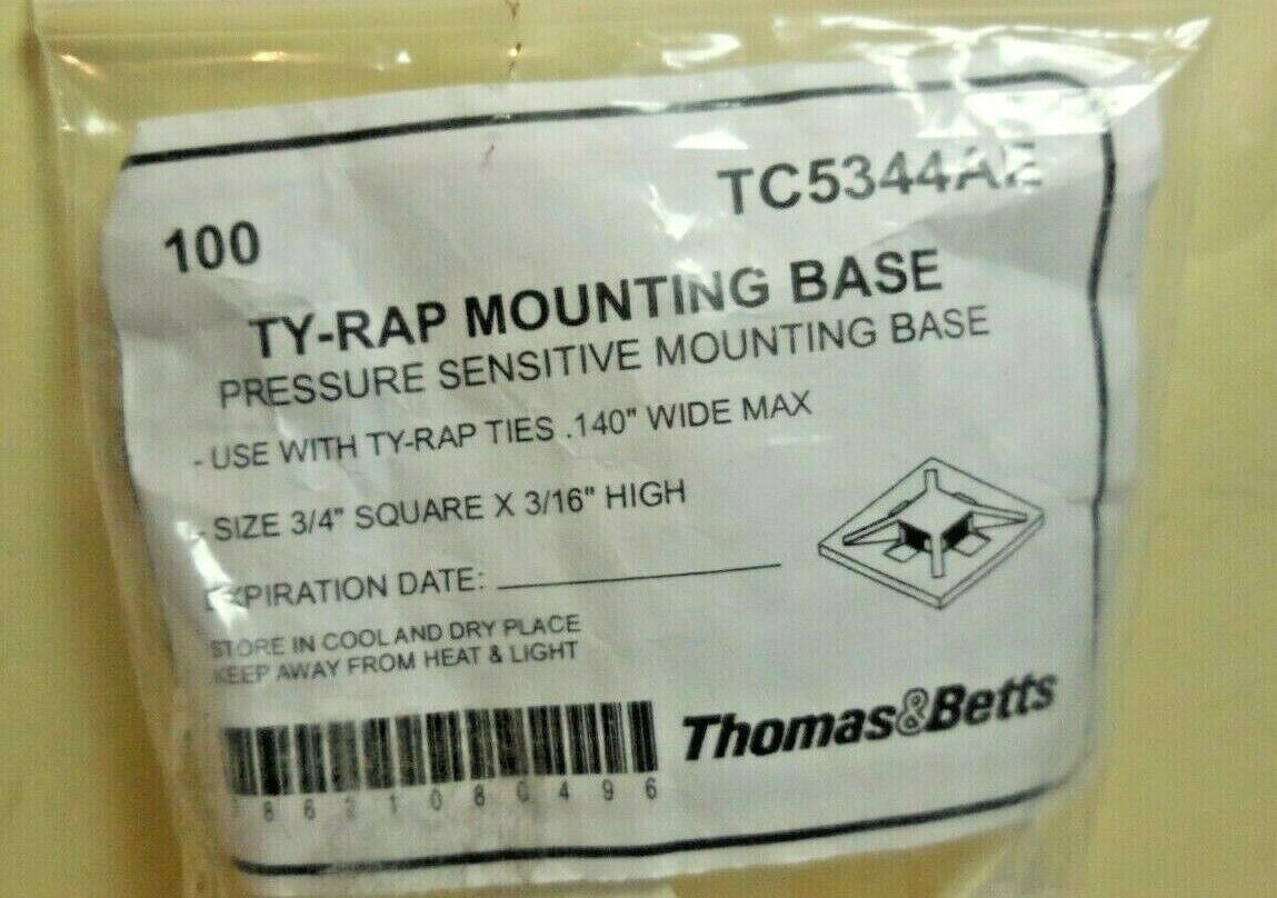 (100 Pcs) Thomas & Betts TC5344AE - TY-Rap Mounting Base | eBay
