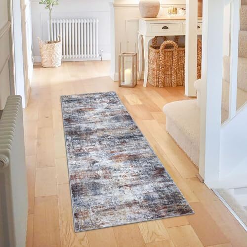 Abstract Runner Rug 2x5 Ft Washable Runners for Hallways Non Slip ...