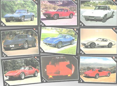 Lot Of 21 Vette Set Corvette Sport Coupe Trading Cards 1991 Inaugural ...