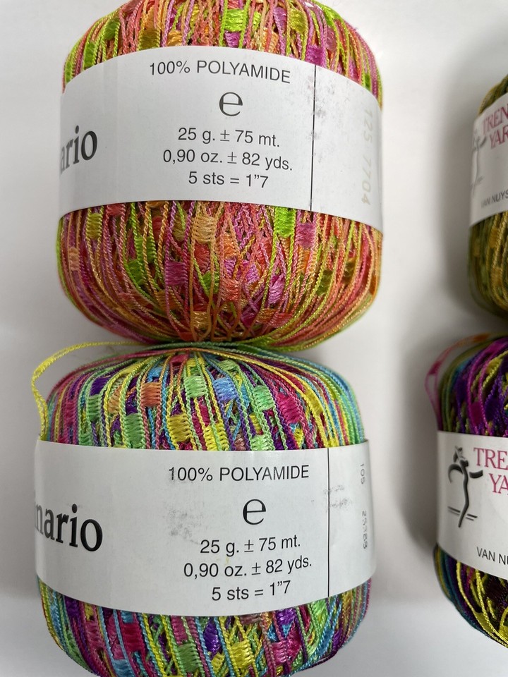 Trendsetters Yarn BINARIO ladder ribbon, big mixed lot of 22 multi ...
