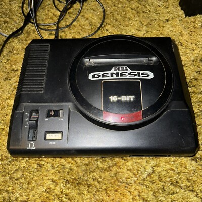 Sega Genesis 1 Console System For Parts - Powers On - No A/V Output ...