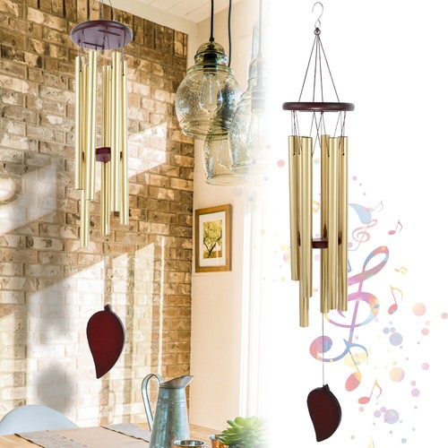 Hanging Wooden Wind Chime Traditional Home Window Outdoor Garden ...