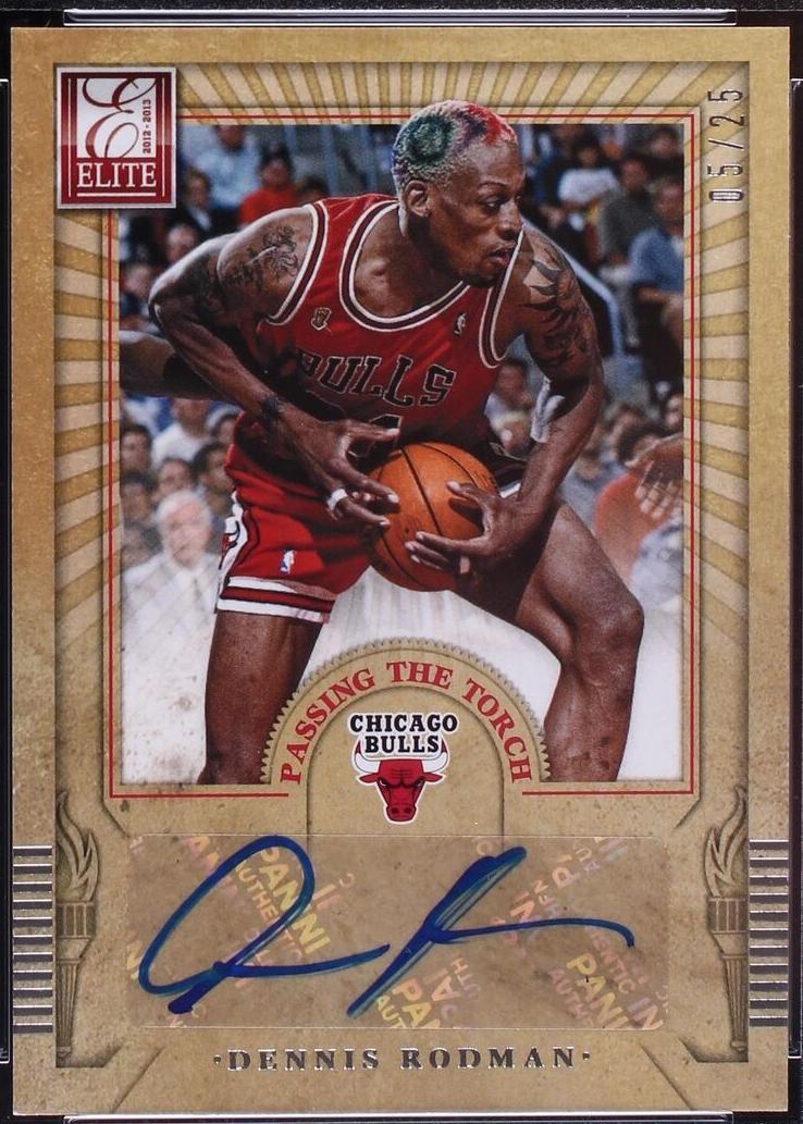 2012-13 Elite - Passing the Torch Autographs Kevin Love, Dennis Rodman ...