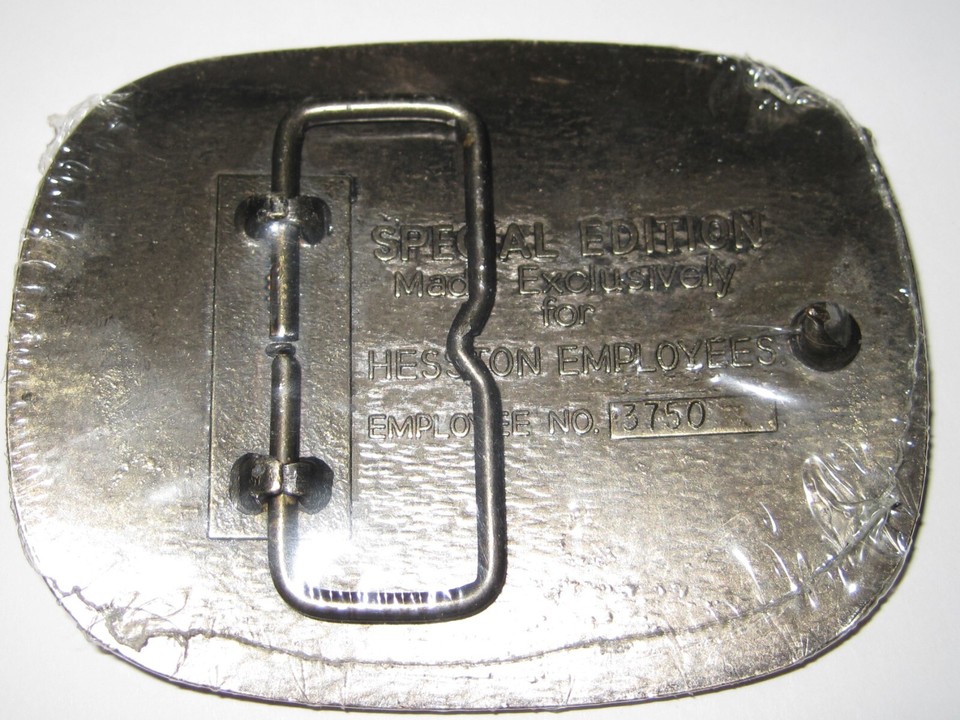 HESSTON EMPLOYEE BUCKLE 1985 NEW BUCKLE SPECIAL EDITION SWATHER | eBay