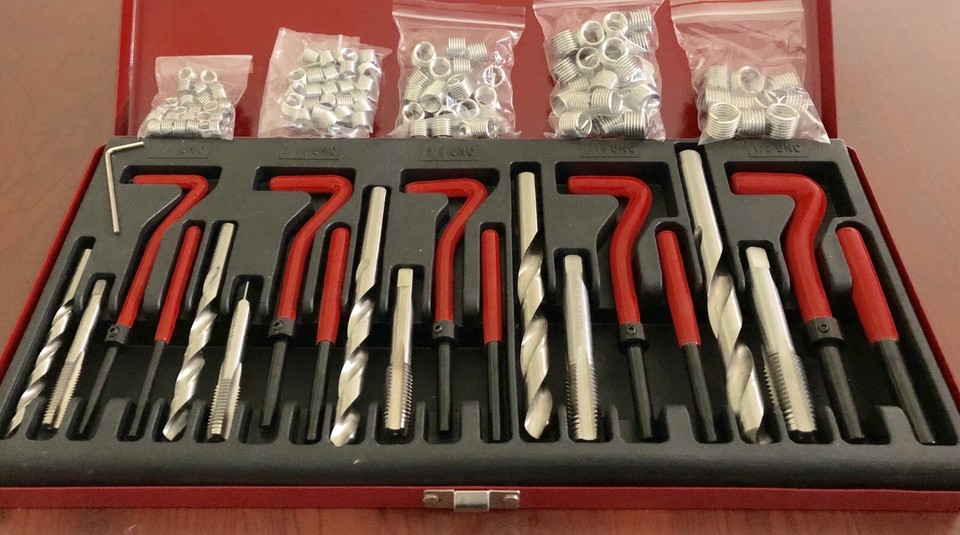 UNC THREAD REPAIR WIRE INSERT KIT HSS TAP SET HELICOIL INSERTS KITS ...