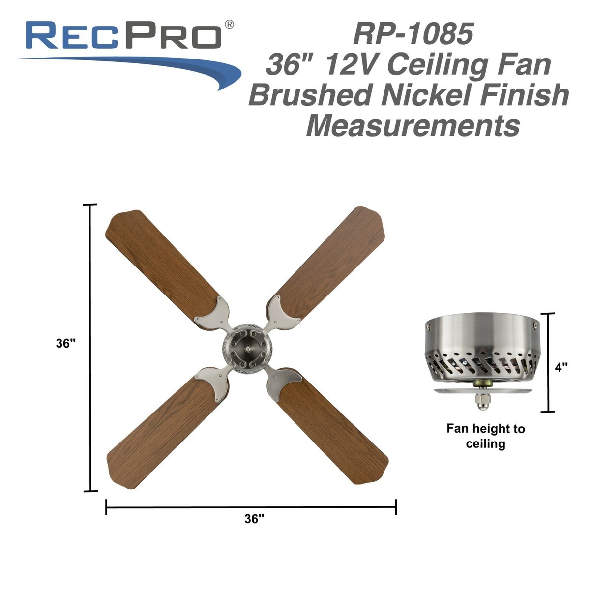 12v Rv Ceiling Fan With Light | Shelly Lighting