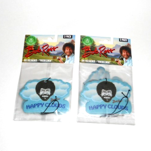 Bob Ross - Scented Air Fresheners (6 pack) Happy Clouds Fresh Linen ...