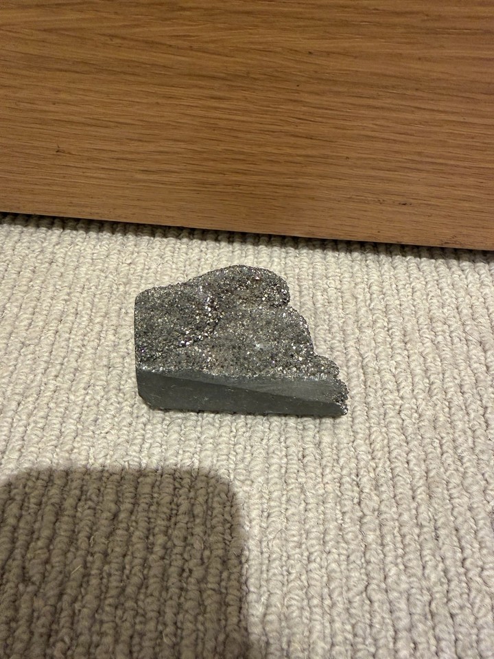 Raw Pyrite Crystal Unique Shape Silver Shiny | eBay UK