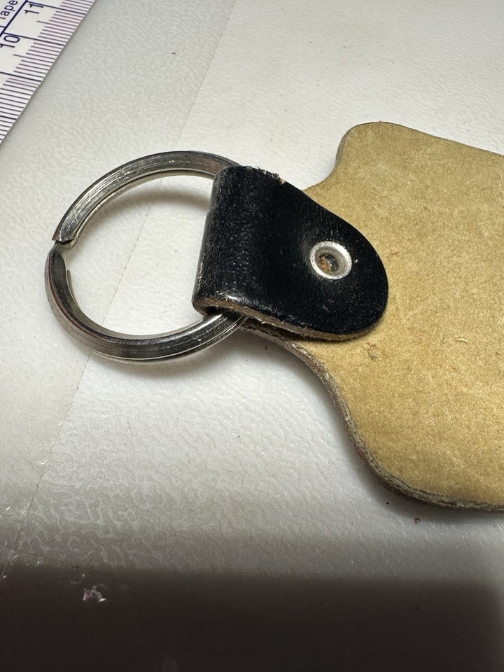 Vintage United States Navy USN Boat Ship Anchor Leather Keychain Key ...