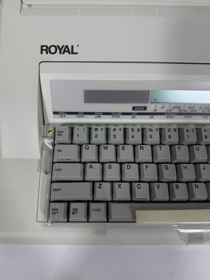 Royal Scriptor II 2 Electronic Typewriter AX-160 Keyboard Label - New ...
