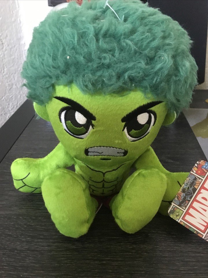Marvel's Hulk 8" Plushie : Kuricha Sitting Plush : Soft Chibi Toy ...