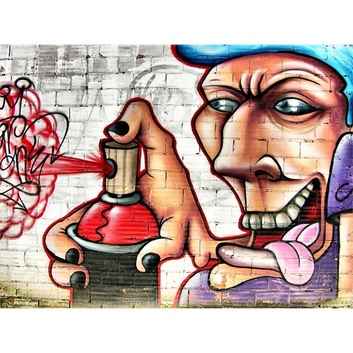 Graffiti Tagger Spray Can Wall Art Print | eBay