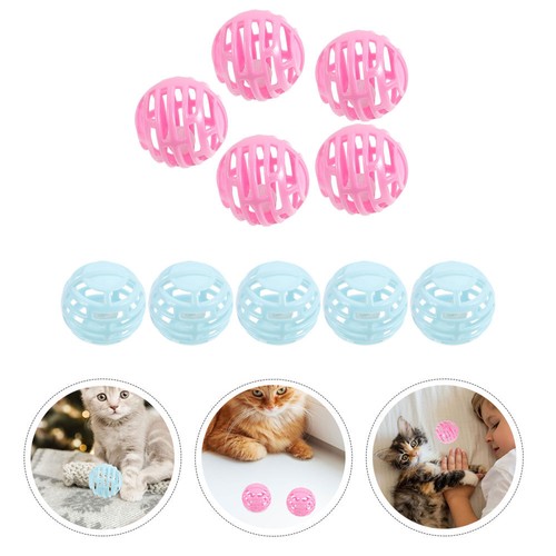 10 Pcs Plastic Cat Grab Ball Kitten Toys for Indoor Kittens Scratching ...