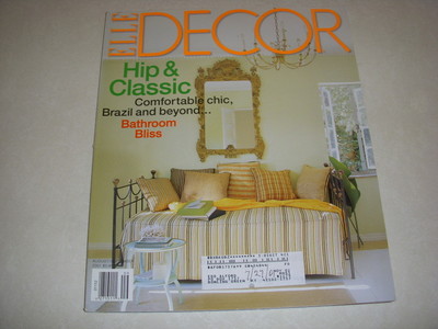 ELLE DECOR Magazine, August/September, 2001, BATHROOM BLISS, CHINESE ...