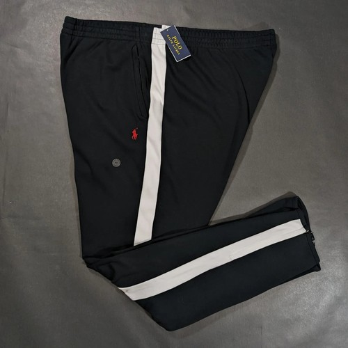 Polo Ralph Lauren Men Black Interlock Tapered Track Jogger Pants Size ...