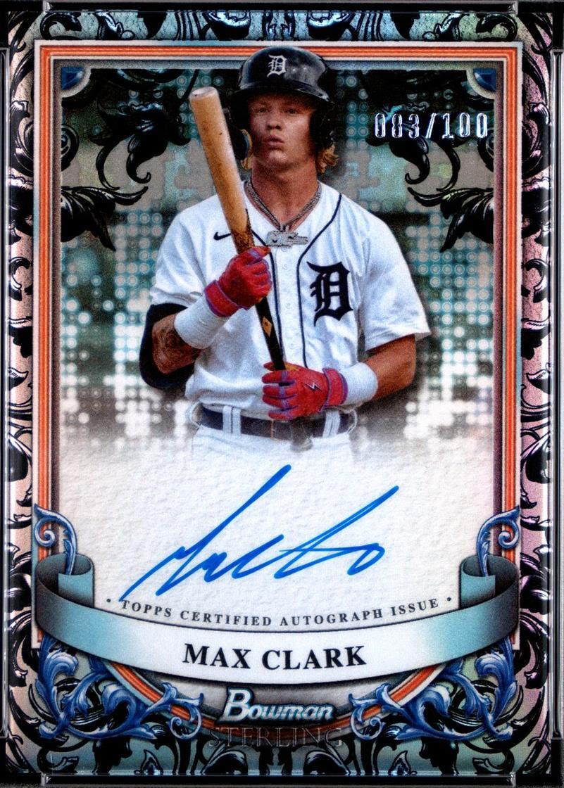 2024 Bowman Sterling - Prospect Autographs Max Clark #PA-MC Sterling ...