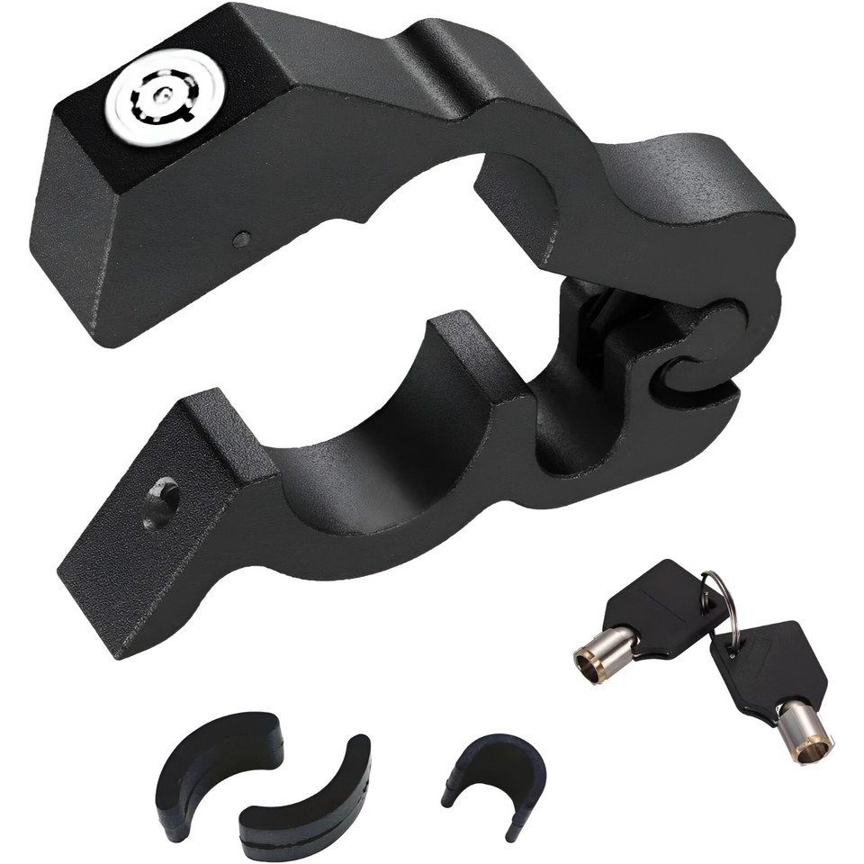 Motorcycle Handlebar Grip Lock Anti Theft Throttle Clutch Brake Lock ...