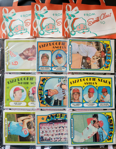 3 X 1972 Topps Holiday Baseball Card Rack Pack Lot (J-871) | eBay