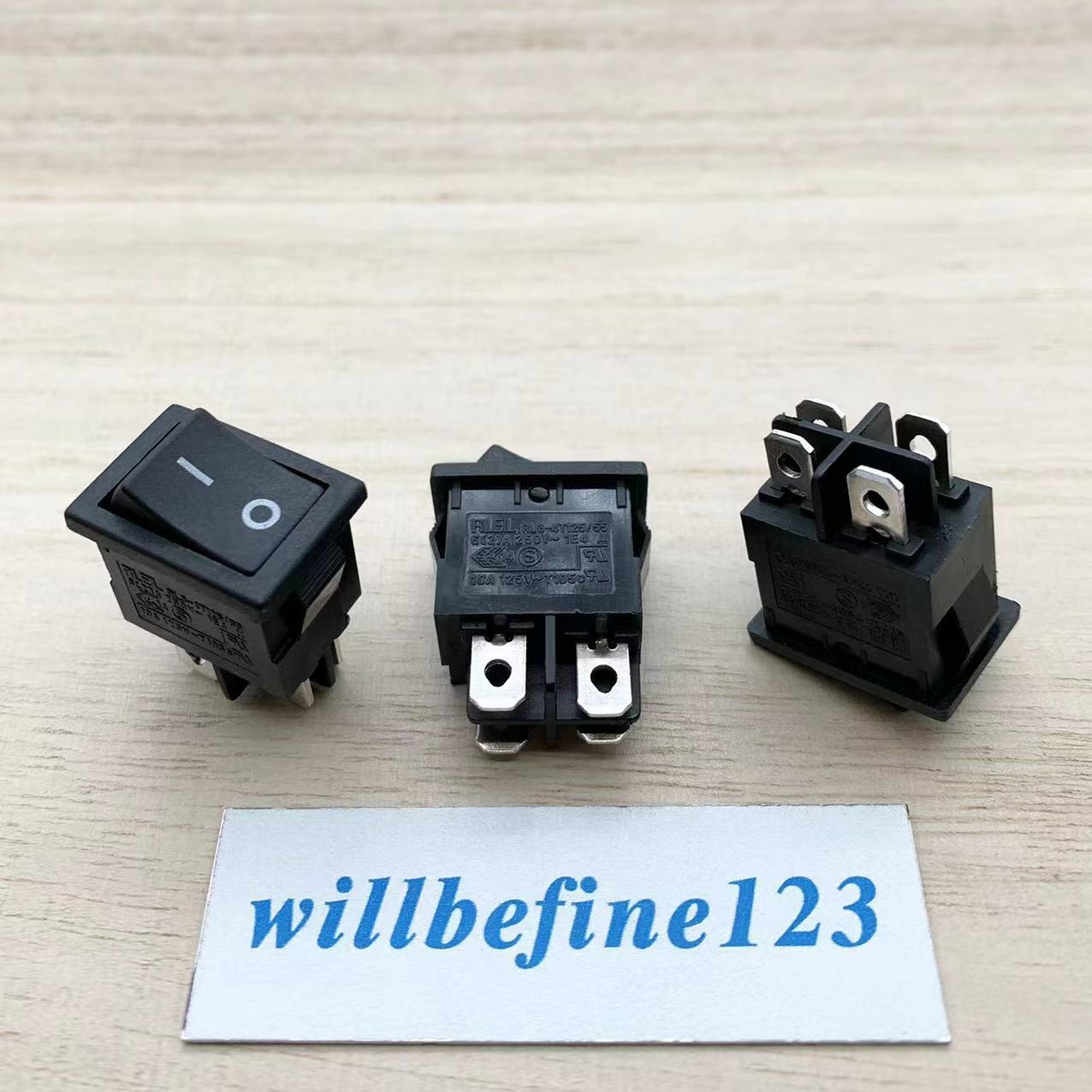 1pc RLEIL RL3-4 T125/55 6A 250V 4 pin 2 position Rocker switch | eBay