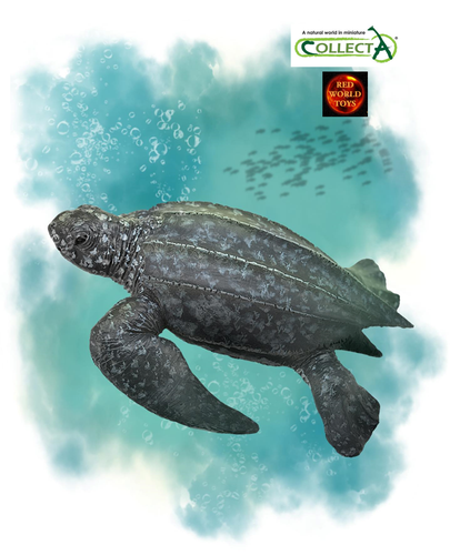 Leatherback Sea Turtle Sealife Toy Model Figure by CollectA 88680 Brand ...