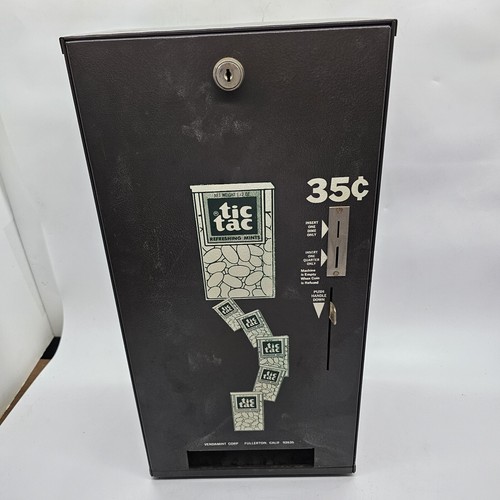 Rare Vendamints Model #625 TIC TAC MINT CANDY VENDING MACHINE Working ...
