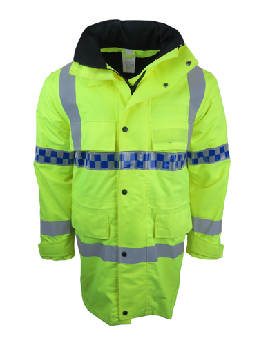Hi Vis Waterproof Jacket Yaffy Model 672 Coat Horse Riding Patrol ...