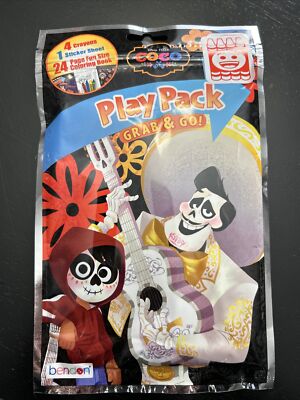 Coco Play Pack Coloring Set 4 Crayons 1 Sticker Sheet 24p Coloring Book ...