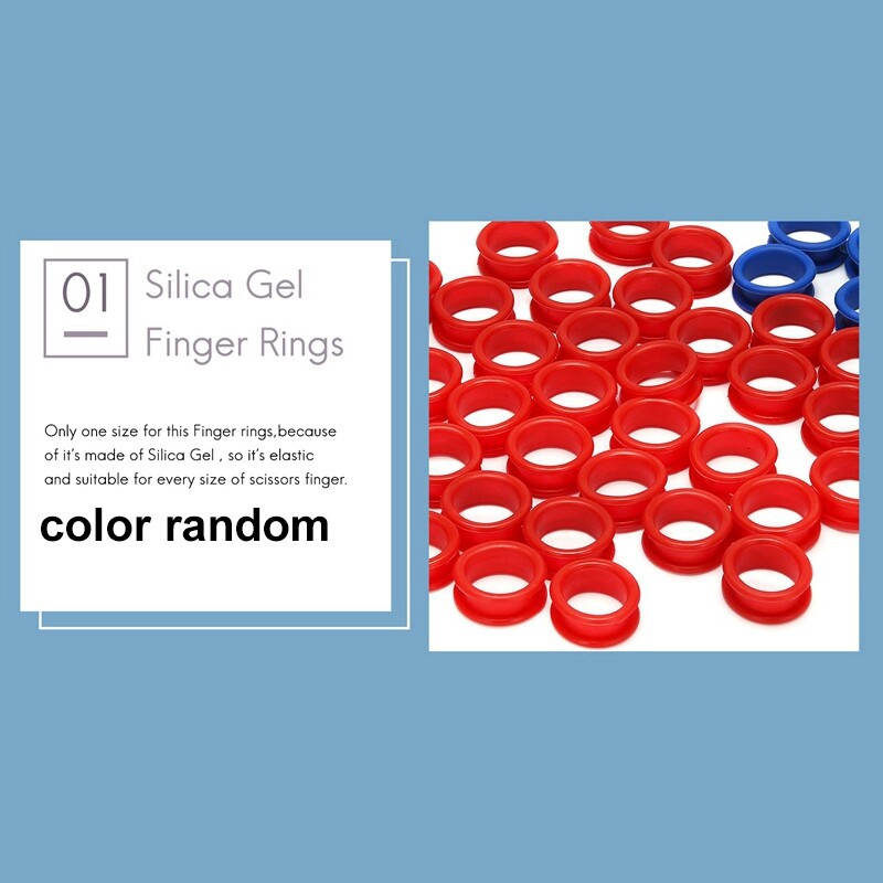 50Pcs Silicone Finger Rings for Any Scissors Inserts Haircutting ...