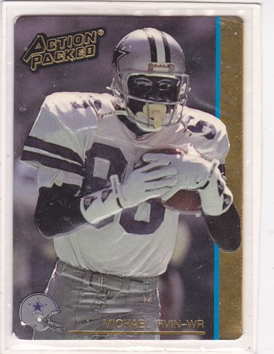 1993 MICHAEL IRVIN - Action Packed "BRAILLE" Football Card- # 285 ...