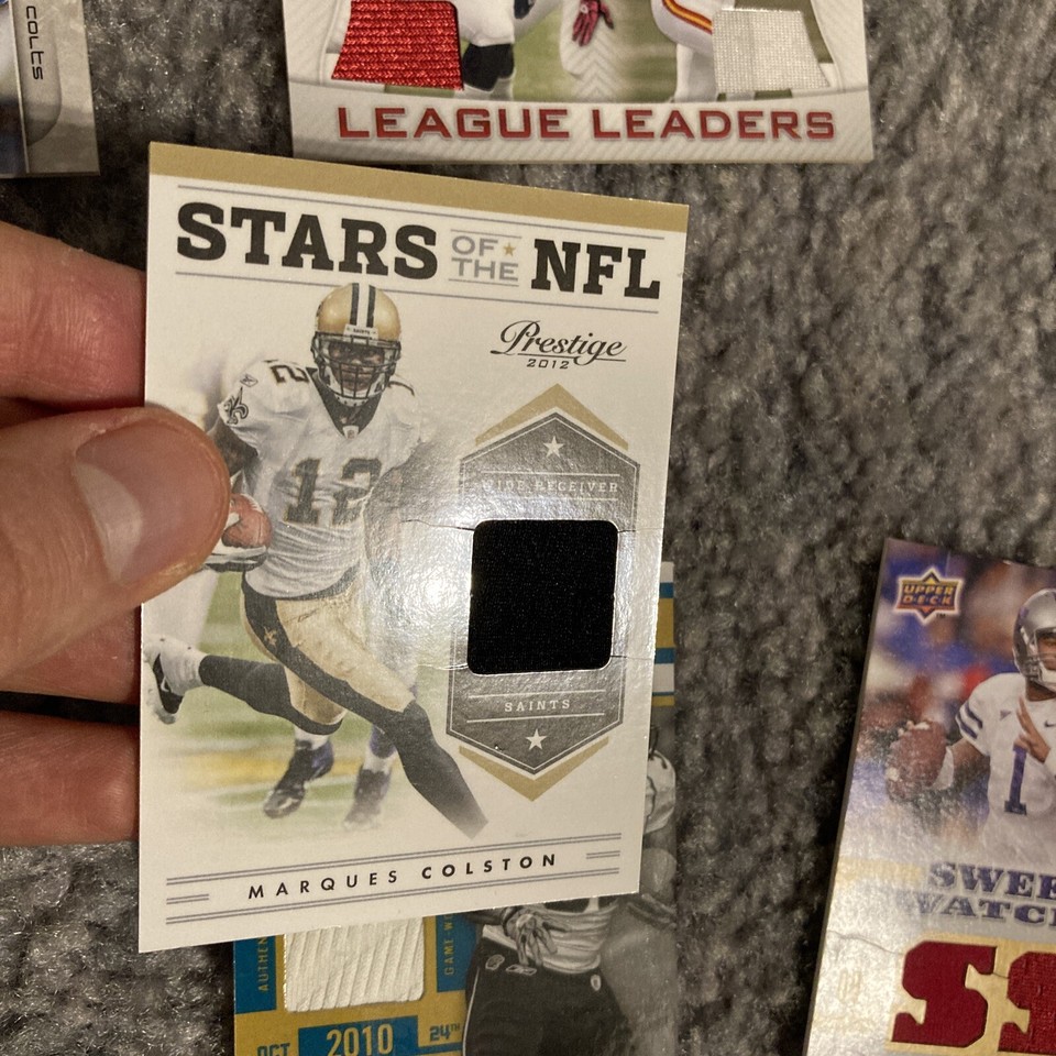 Lot of 27 Football Cards - Chrome Inserts Jersey Base - Condition ...