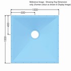 AKW Tuff Form Shower Former Tray, Wet Room Walk In Base, All Size ...